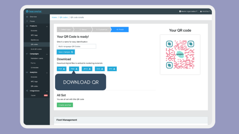 Multi-lingual QR Codes: Redirect Based on Language Settings