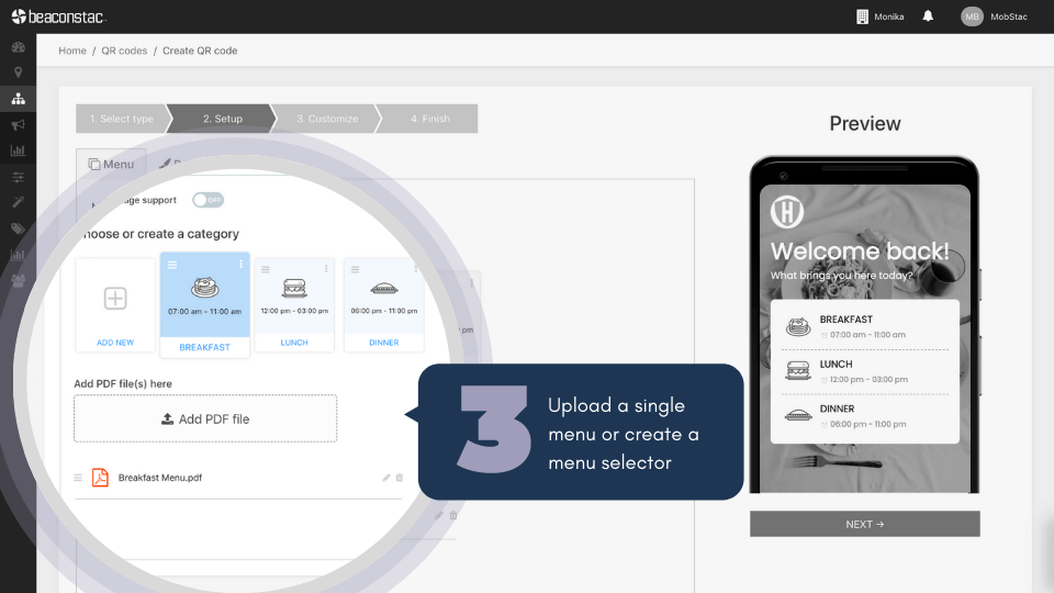 QR Code Menu Builder for Restaurants: Try Menu QR Codes for free | Uniqode