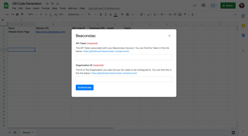 Manage Bulk QR Code Generation from a Single Google Sheet | Uniqode