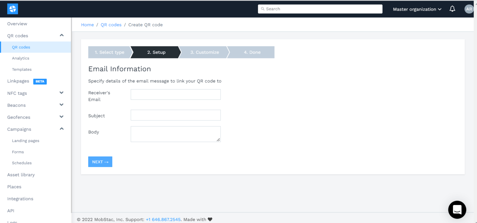 Generate QR Code for email and boost customer interaction