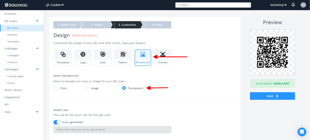 Transparent QR Code Generator: Download in PNG Format