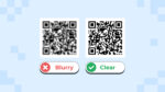 Generate Clear and High Resolution QR Codes