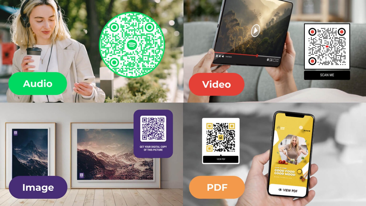 Multimedia QR Code Generator: Share audio & video content easily