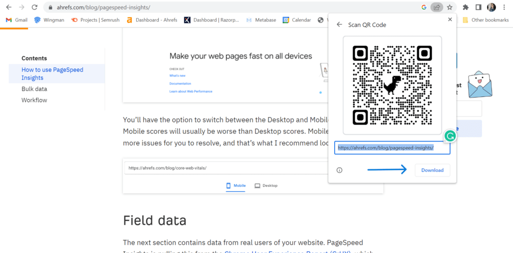 How to Create a QR Code on Google Chrome