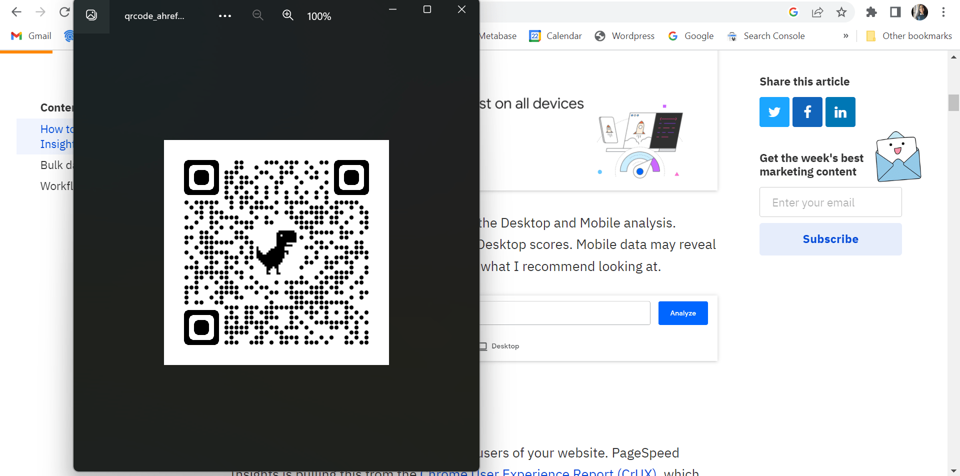 How to Create a QR Code on Google Chrome