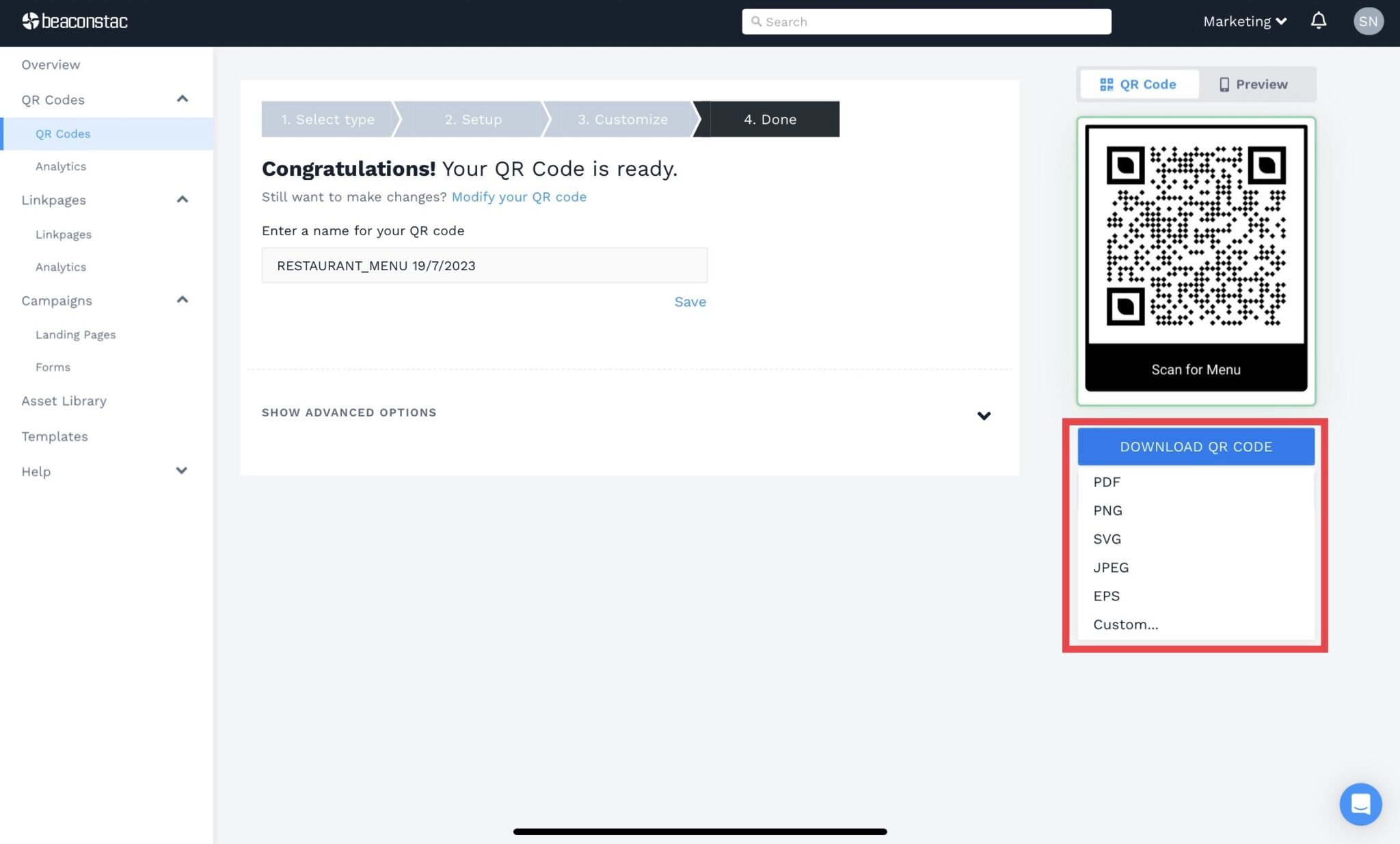 How to Create a Free QR Code for Menu