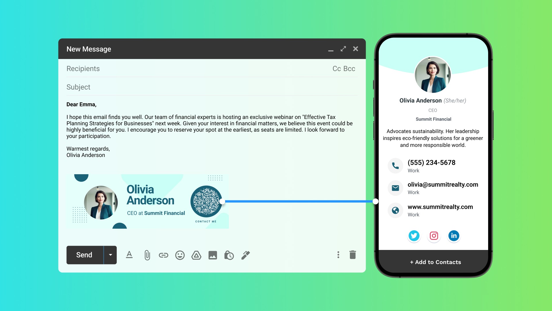 Digital Business Cards in CEO Email Signatures: 5 Key Benefits