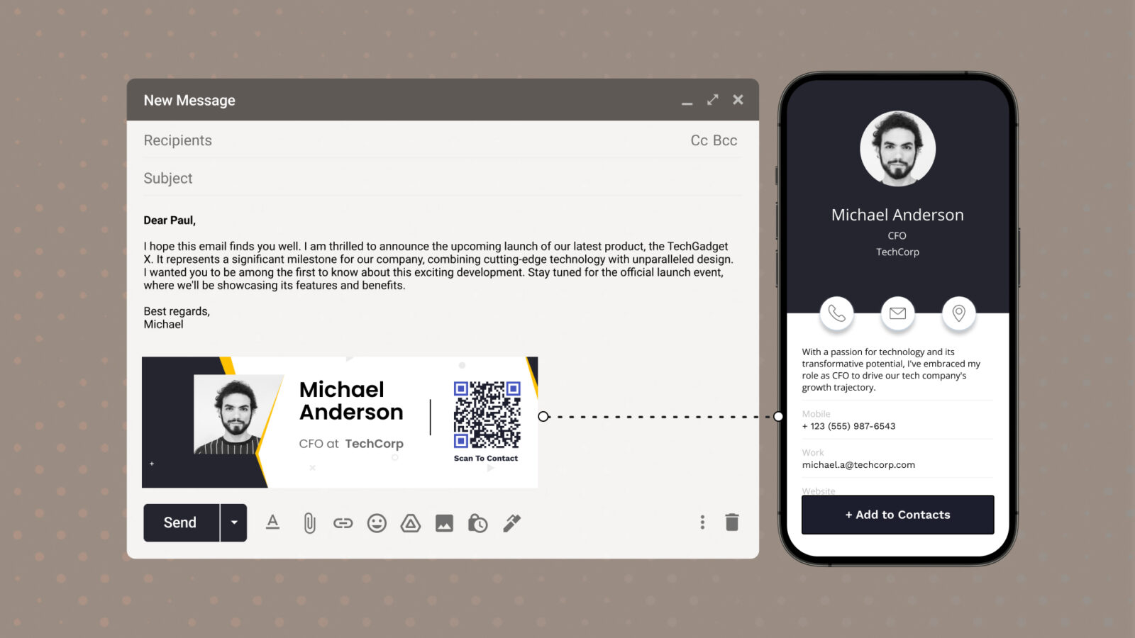 Optimizing CFO Email Signatures with Digital Business Cards