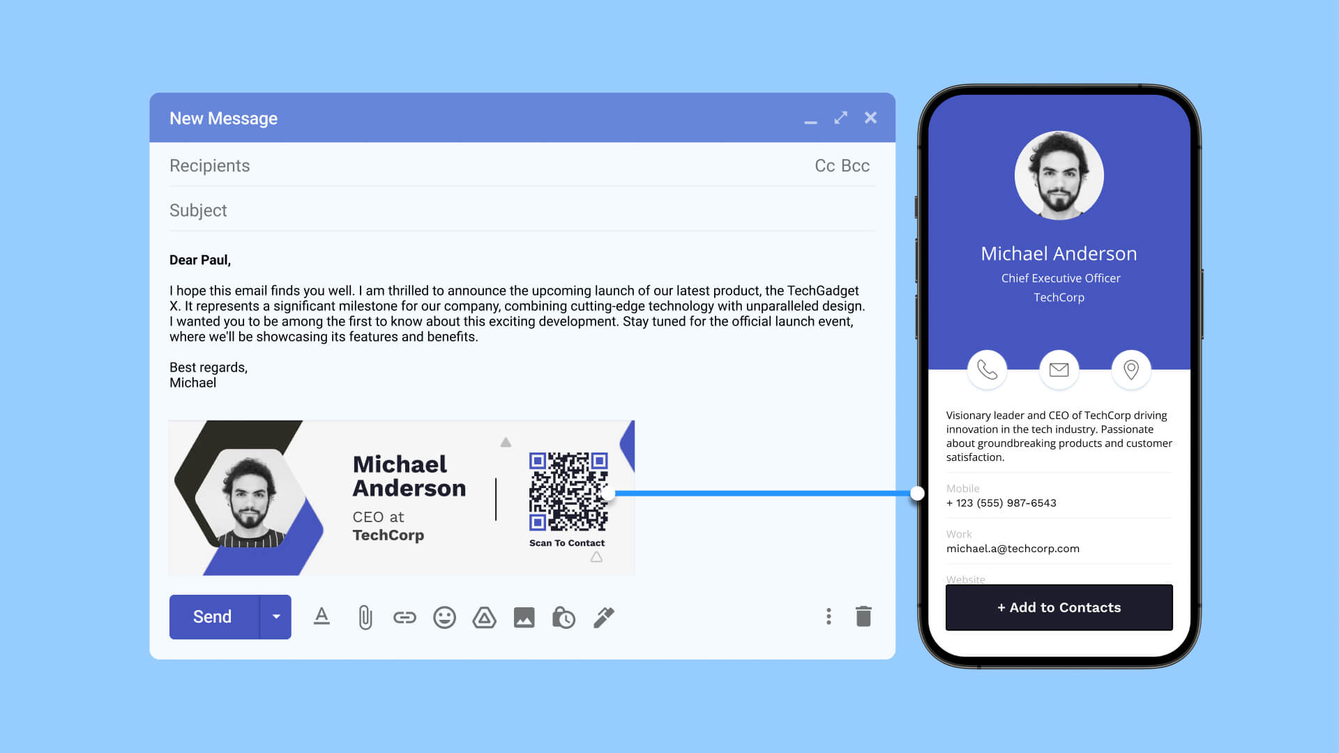 Digital Business Cards in CEO Email Signatures: 5 Key Benefits