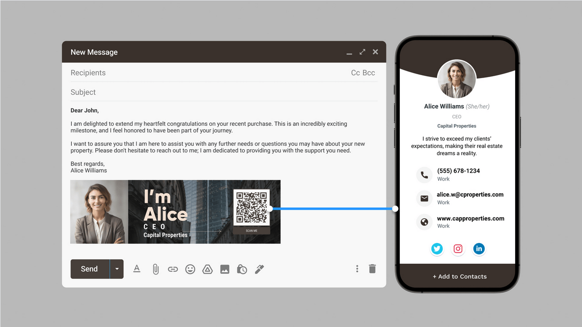 Digital Business Cards in CEO Email Signatures: 5 Key Benefits