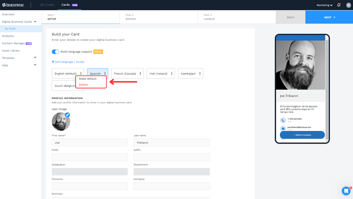 How To Create Multi-Language Business Cards