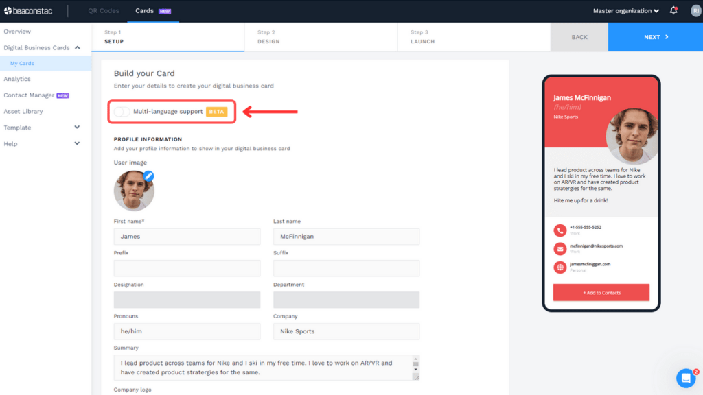 How To Create Multi-Language Business Cards