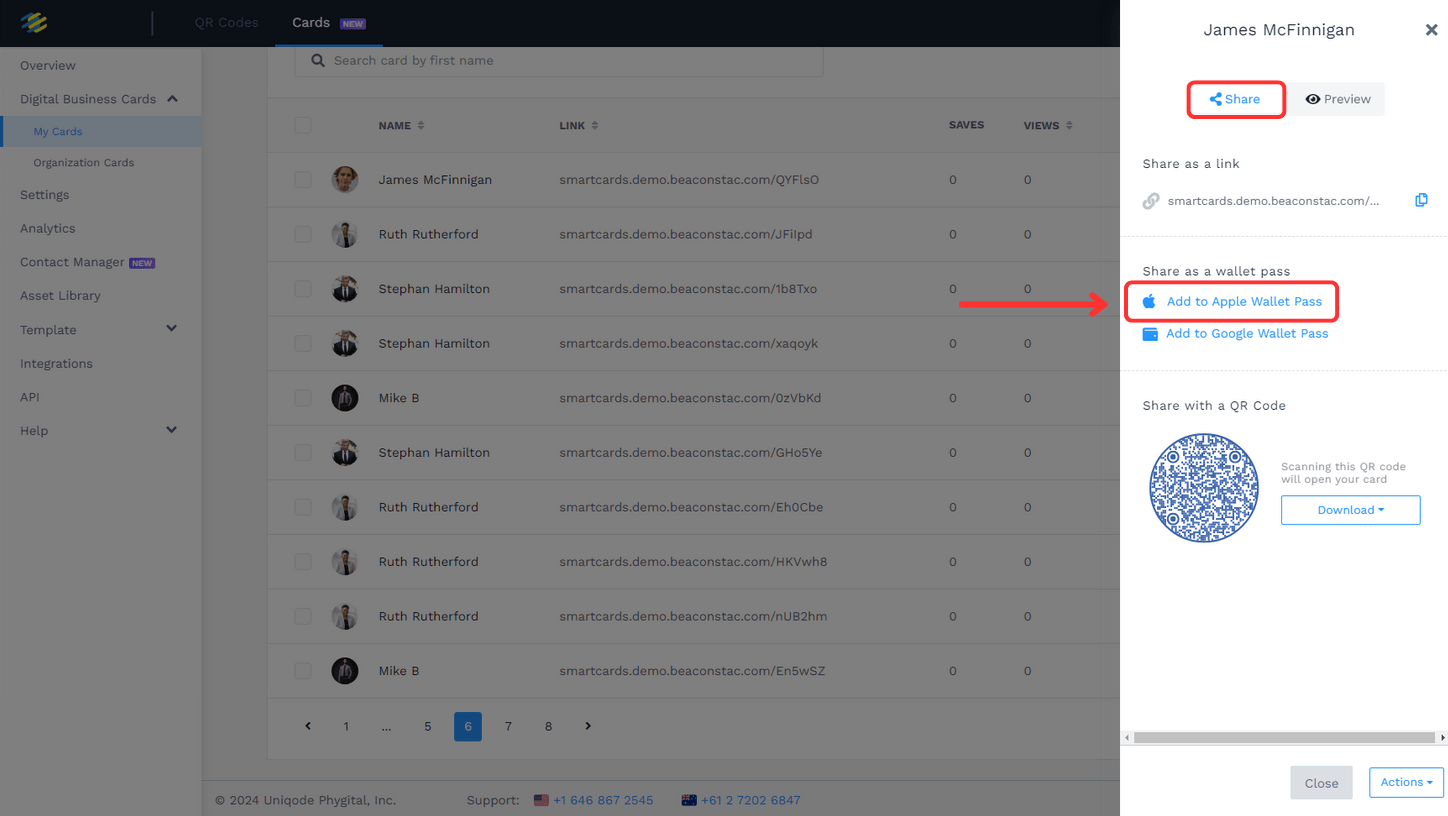 Digitally Share Your Business Card as an Apple Wallet Pass