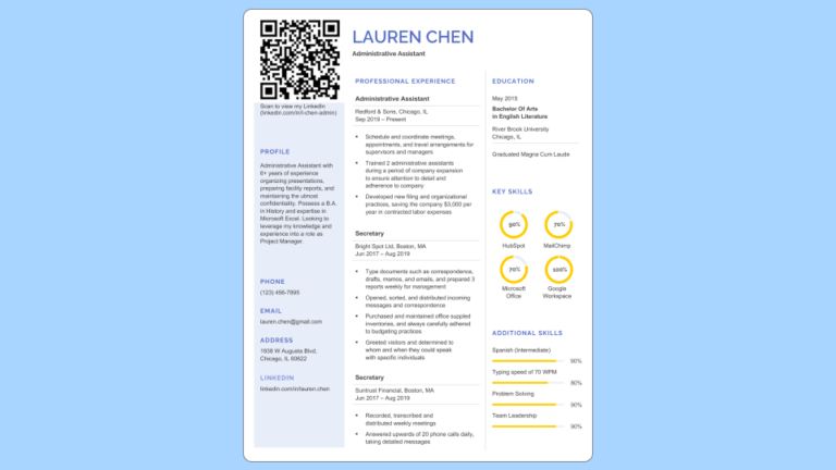 How To Make a Resume QR Code in Just 4 Steps + Free Templates